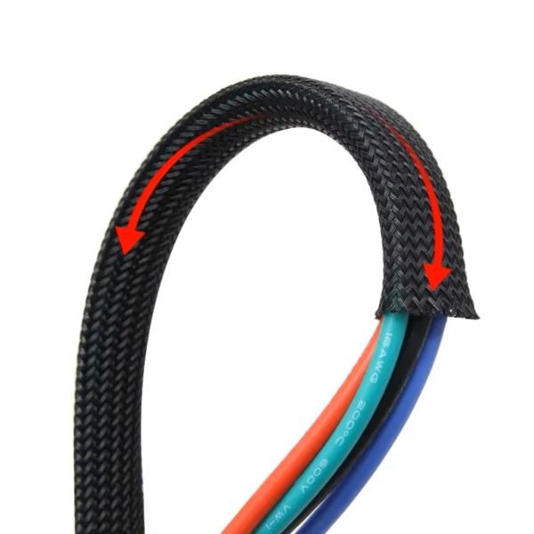 Brown Industries Wire Guard - Expandable, Braided, Wiring Sleeve 20mm ...